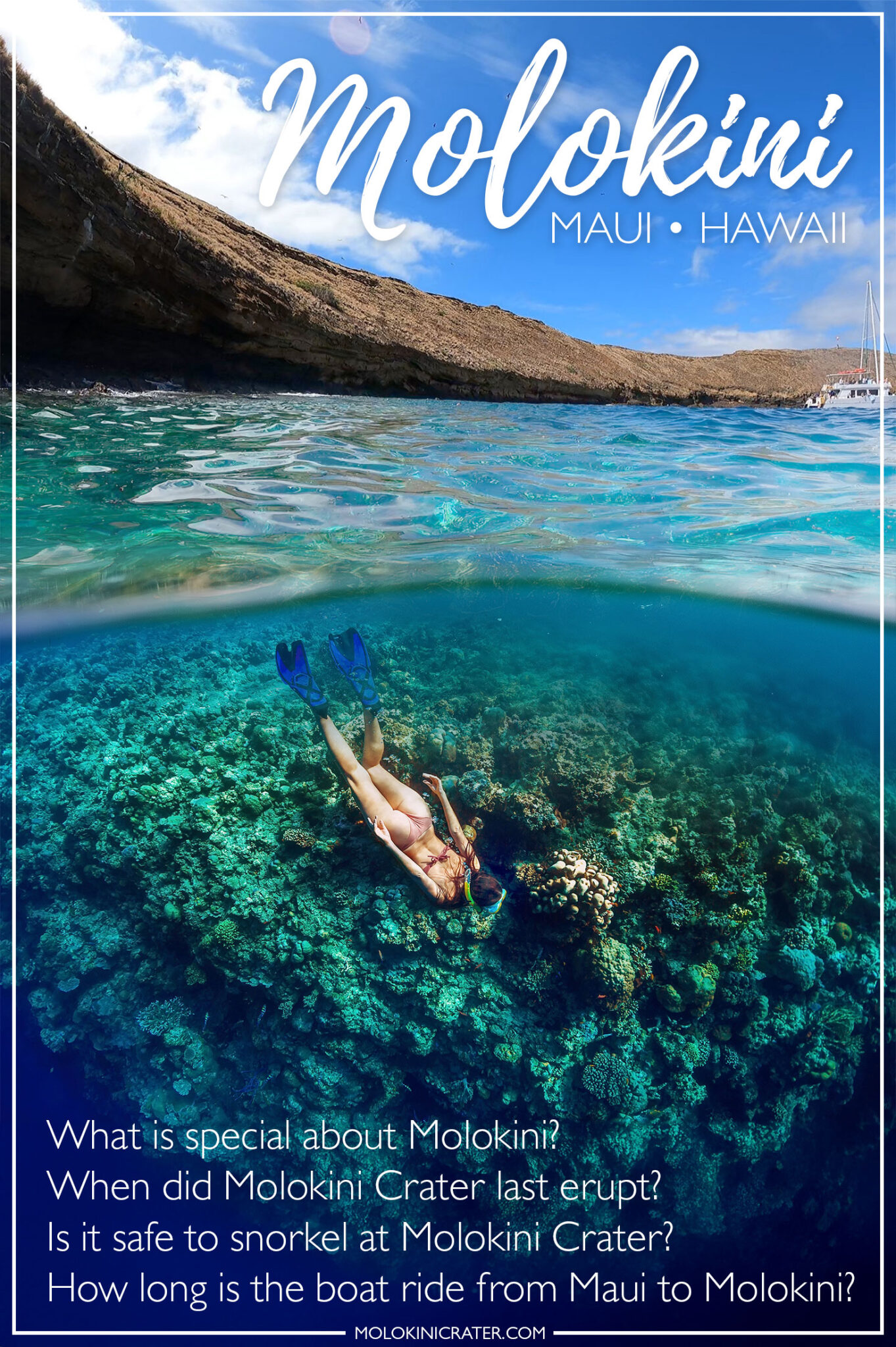Molokini Above and Below - Maui's Top Snorkel Destination